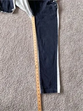 Guess | Jeans | Guess Twotone Black Cream Colour Block Slim Overalls Sz ...